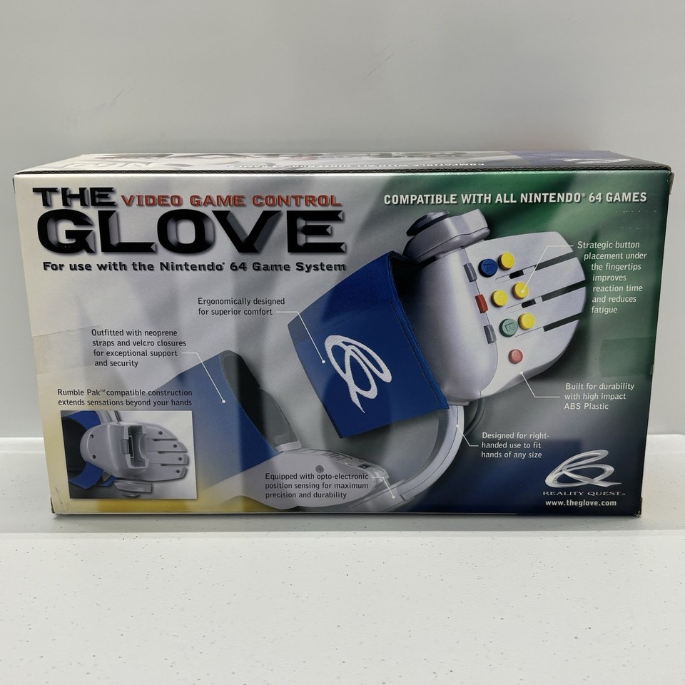 Factory Sealed Box The Glove Nintendo 64 N64 Controller Reality Quest ...