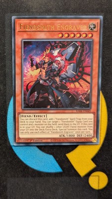 RA04-EN049 Fiendsmith Engraver Ultra Rare 1st Edition YuGiOh Card | eBay UK