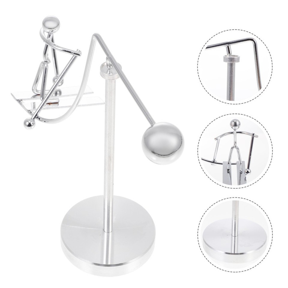 Desktop Skiing Man Tumbler Balance Ball Ornament Science Art Craft ...