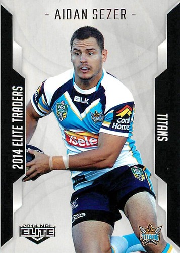 2014 GOLD COAST TITANS NRL Card AIDAN SEZER Elite | eBay Australia