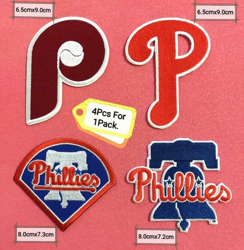 Philadelphia Phillies 4Pcs baseball MLB Patch From Thai 🛫To🛬USA🚚USPS ...