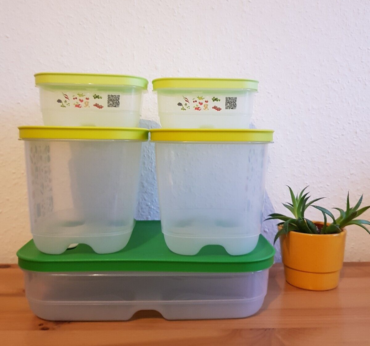 Tupperware 5 tlg. KlimaOase Set 1,8l flach + 2 x 1,8l hoch + 2 x 375 ml ...