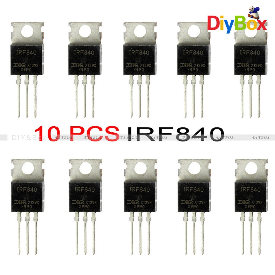 10Pcs 500V 8A IRF840N IRF840 N-channel MOSFET TO-220 IR Transistor | eBay