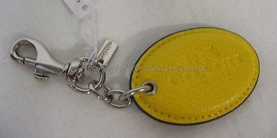 NWT Coach Key Ring F63635 Badlands Oval Chalk. Keyring/Keychain/Bag ...