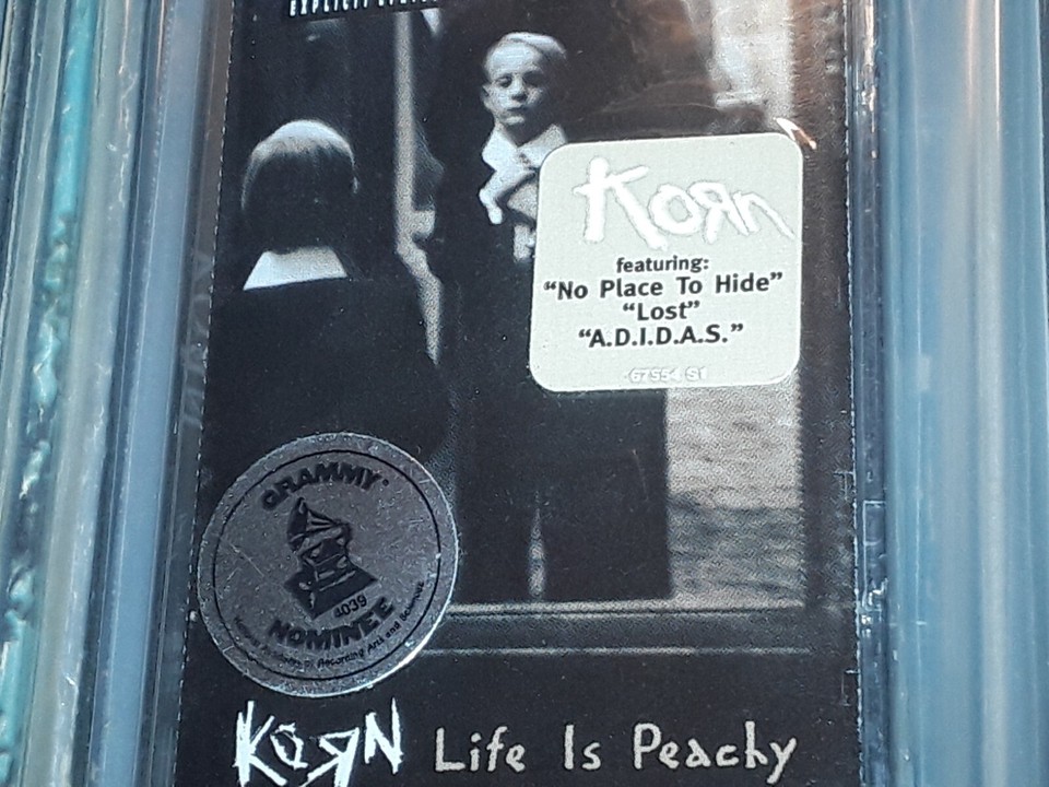 ORIGINAL KORN LIFE IS PEACHY CASSETTE TAPE USA 1996 HYPE STICKER SEALED ...