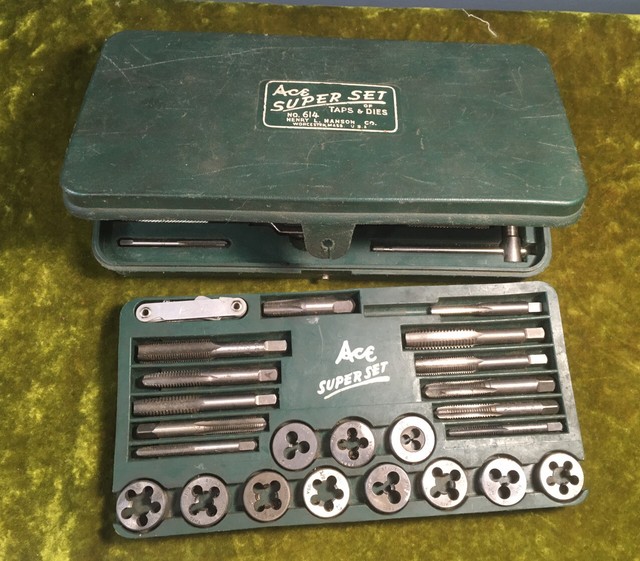 Ace Hanson Tap and Die #614 Super Set Standard USA 39 Pieces for sale ...