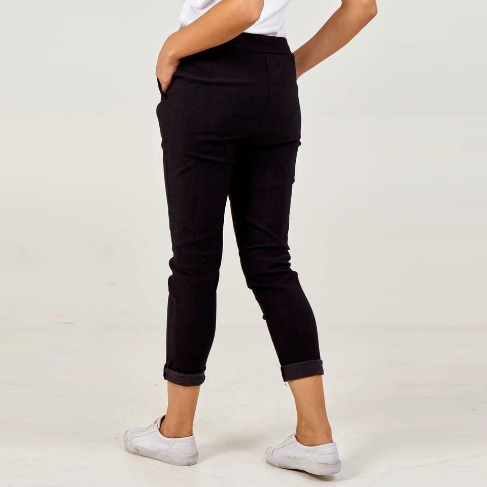 Womens Lagenlook Italian Magic Pants Ladies Casual Stretch Jogger Style ...