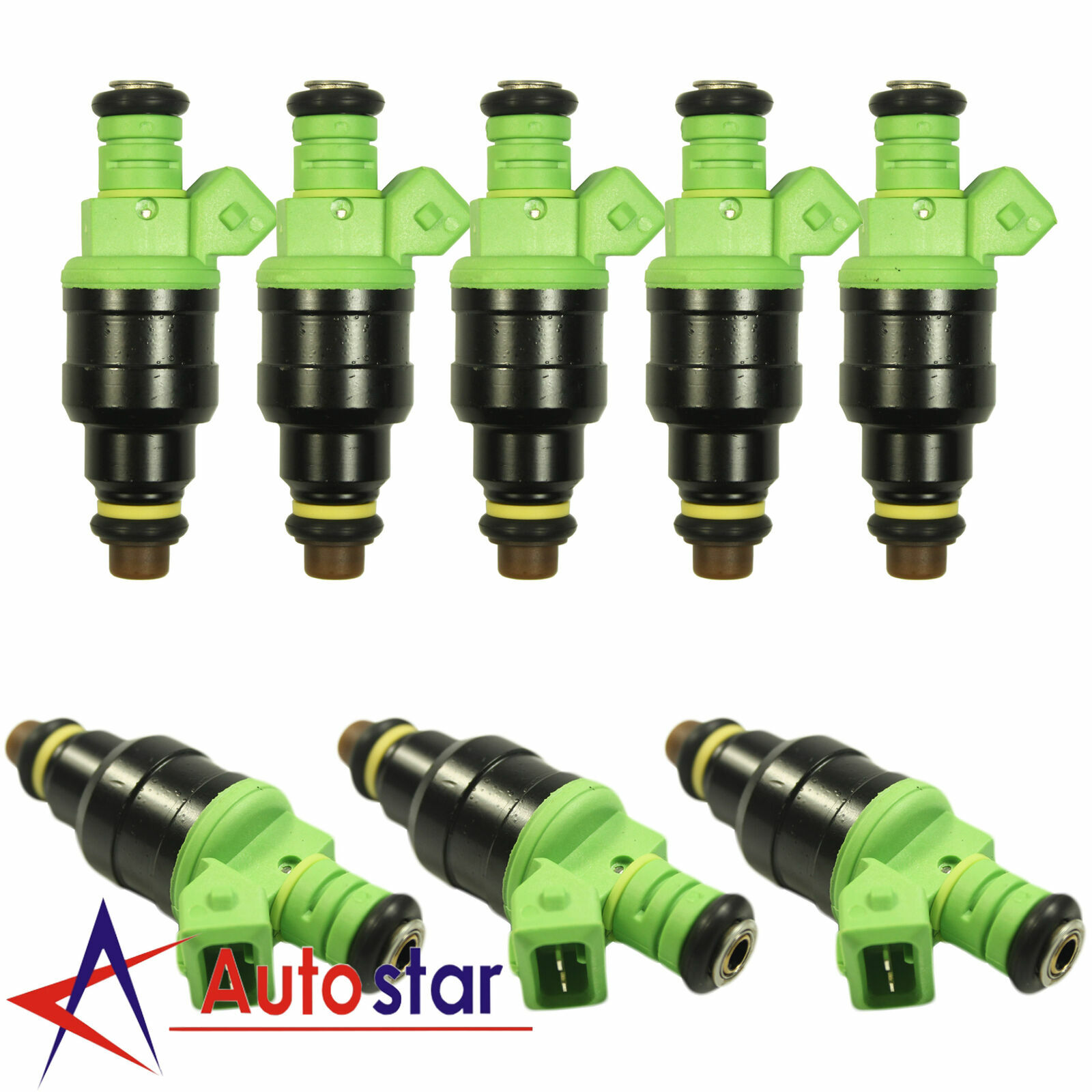 Set of 8 42lb 440cc EV1 Fuel Injectors For GM LT1 LS1 LS6 Ford Mustang ...