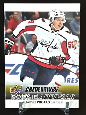 2021-22 Upper Deck Credentials Rookie Arrivals Aliaksei Protas #RA-35 ...