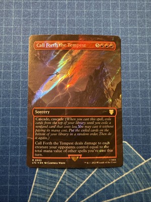 Call Forth the Tempest (Borderless) (Surge Foil) Commander: the Lord of the... | eBay