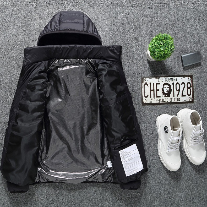 Winter Heated Jacket USB Electric Cotton Coat Zip-up Heater Thermal ...