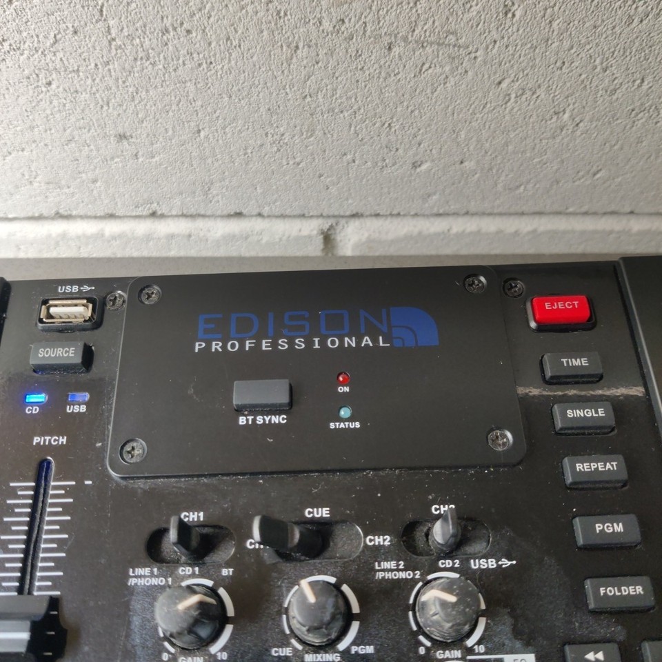Edison Scratch 2500 MKIV Professional Dual CD USB MP3 DJ Audio Mixer ...