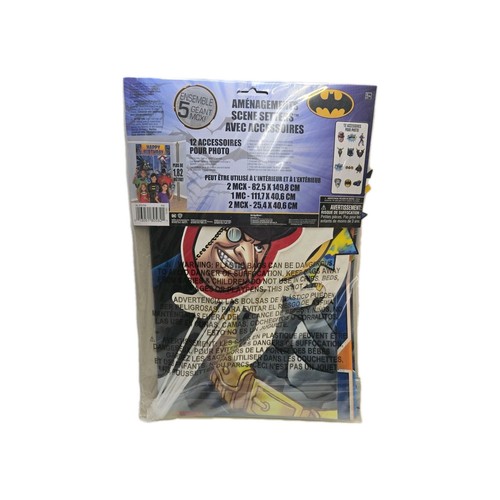 BATMAN Wall Banner Scene Setters Giant 5 Pc Set With / 12 Photo Props ...