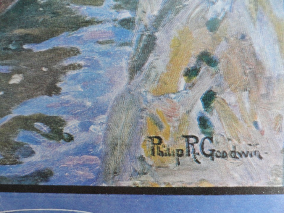 Bristol Fishing Rods Advertising Poster, Philip Goodwin Artist, Early ...