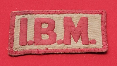 IBM Employee Uniform Plant Patch EARLY CHEESECLOTH BACK VINTAGE | eBay