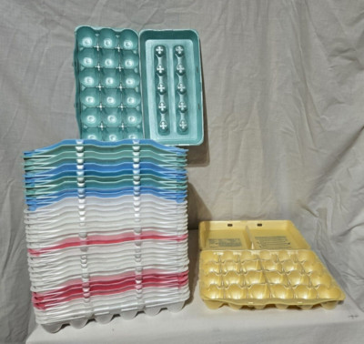Egg cartons 35 styrofoam 18 count empty farm supplies arts crafts + 1 ...