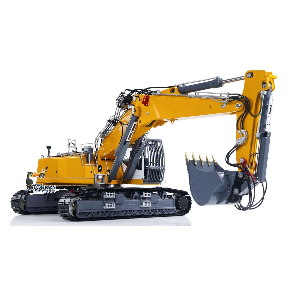 LESU 1/14 RC Full Hydraulic Excavator LR960 Two Type Arms RTR Digger XE ...