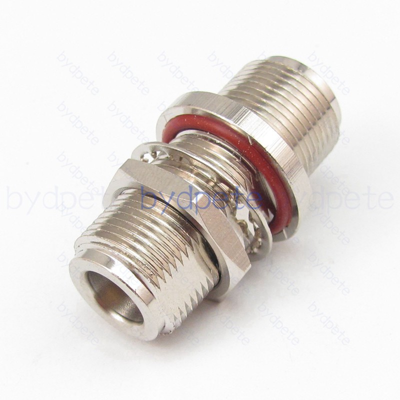 N female to N type adapter Waterproof and O-Ring Nut straight connector ...