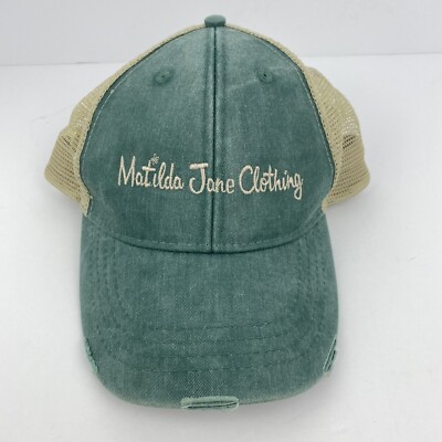 Matilda Jane Clothing Green Tan Mesh Snapback Trucker Baseball Cap | eBay
