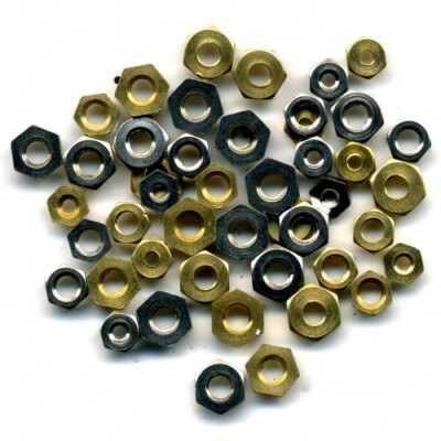 Clock Nuts (50 pieces) Brass & Steel Assorted Nuts Clocks - CX71 | eBay UK