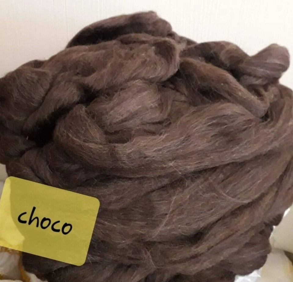 10 lbs Dark Brown Merino WOOL ROVING BULK Natural Undyed Felting ...