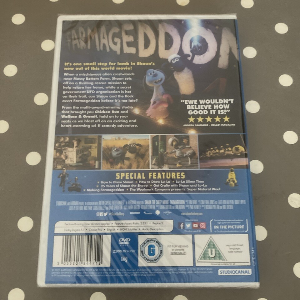 Shaun The Sheep Farmageddon NEW SEALED DVD 5055201844712 | eBay