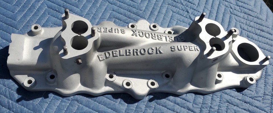 XLNT 50s Edelbrock 2x2 2 Carb Super Intake Flathead Ford V8 1932 Ford Roadster | eBay