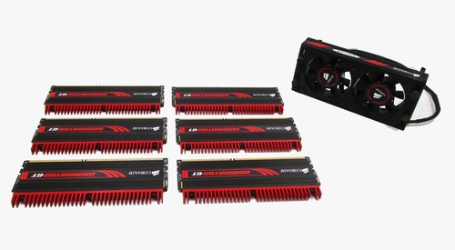 Set CORSAIR Dominator GT 12GB (6x2GB) DDR3 2000 OC Memory with Airflow ...