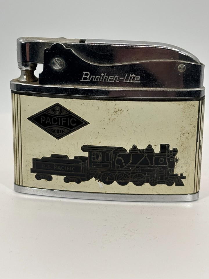 Vintage Brother-Lite Automatic Lighter Roscoe Snyder & Pacific Ry R&P ...