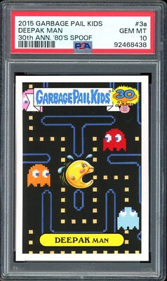 2015 Garbage Pail Kids #3a 30th Ann 80's Deepak Man Tupac Pacman PSA 10 ...