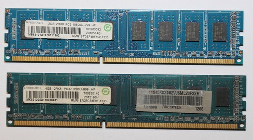2x 2 GB Ramaxel DDR 3 1333 Mhz Arbeitsspeicher RAM Riegel | eBay