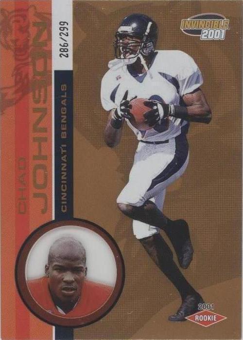 2001 Pacific Invincible - Chad Johnson #261 /299 (RC) for sale online ...