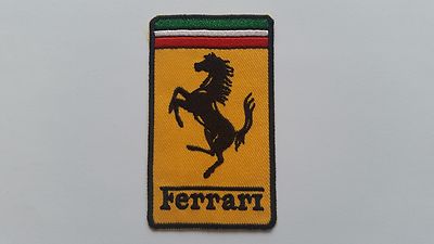 Motorsports Car Racing Patch Sew / Iron On Badge FERRARI | eBay