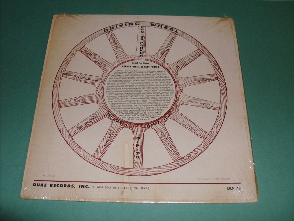 LITTLE JUNIOR PARKER DRIVING WHEEL LP RECORD DUKE-76 NM- HOUSTON,TX ...