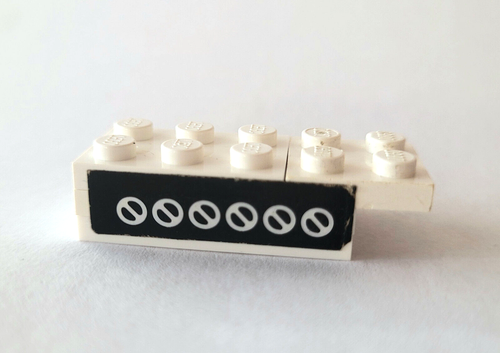 LEGO 1982 Fire Boat 4025 Stickered Assembly - White Circles Diagonal ...