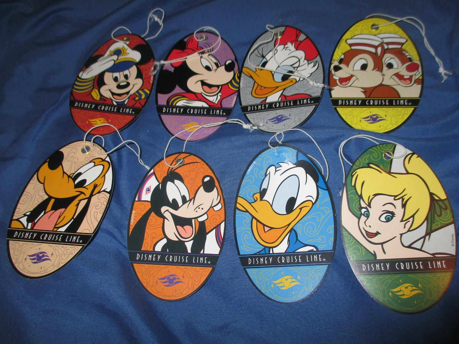 DISNEY Original Cruise Line DCL Luggage Tag Set ~Tinkerbell/Micky ...