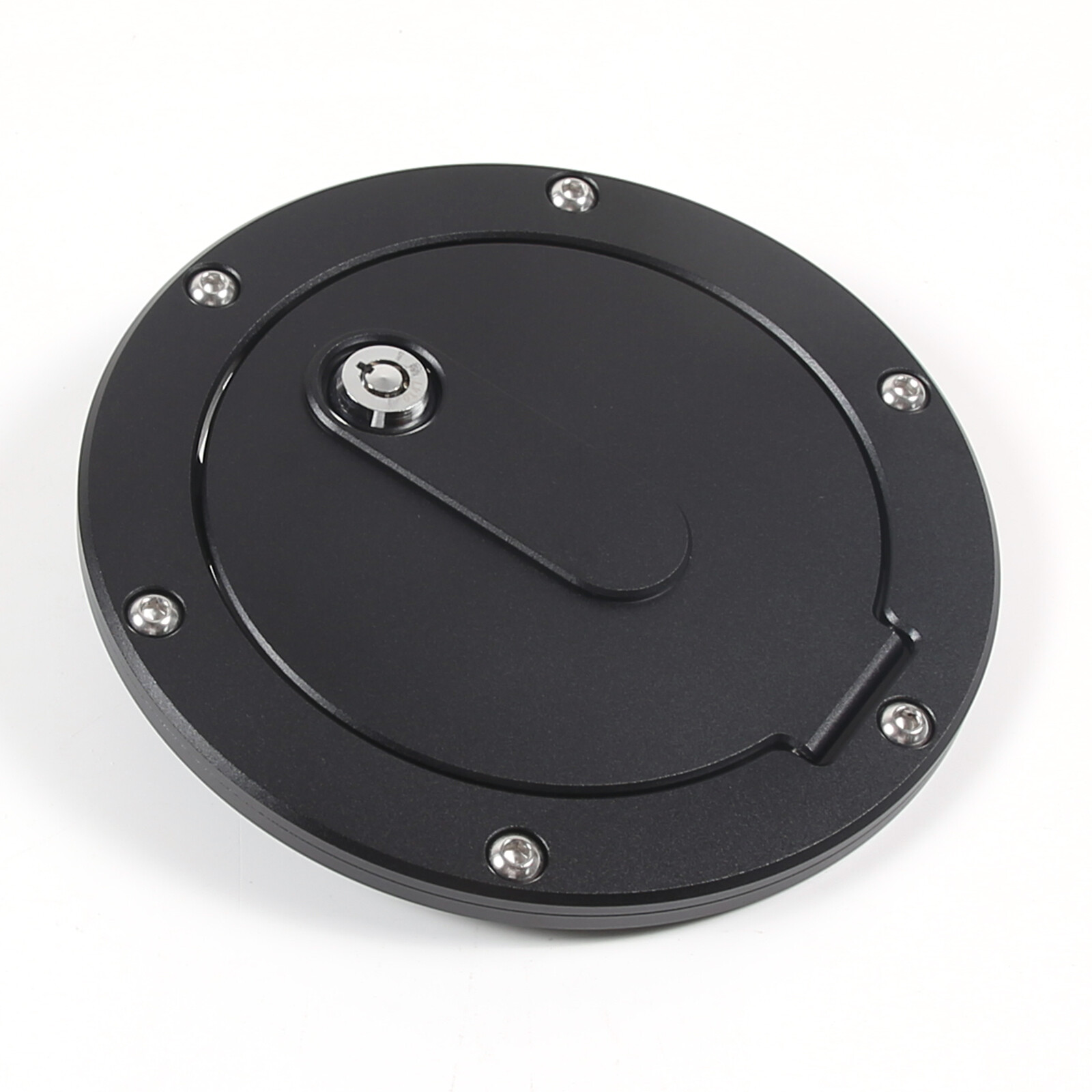 Aluminum Alloy Gas Fuel Cap Door Cover w/ Key Lock For Toyota Tundra ...