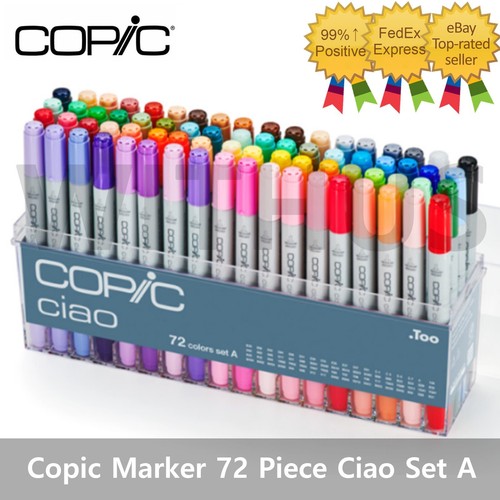 Copic Marker 72 Piece Ciao Set A Twin Tipped - Artist Markers Anime ...