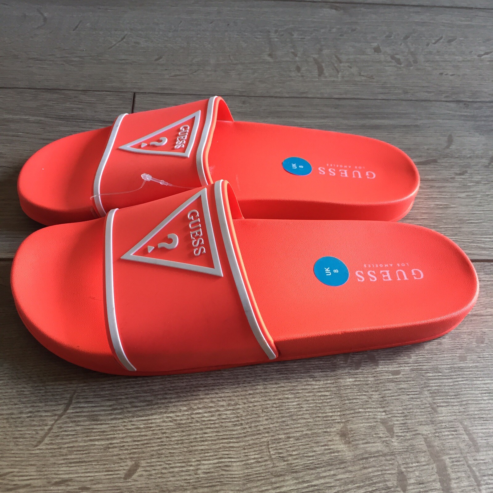 Guess Women's Sliders UK 8 EU 41 Neon Orange Slippers | eBay UK