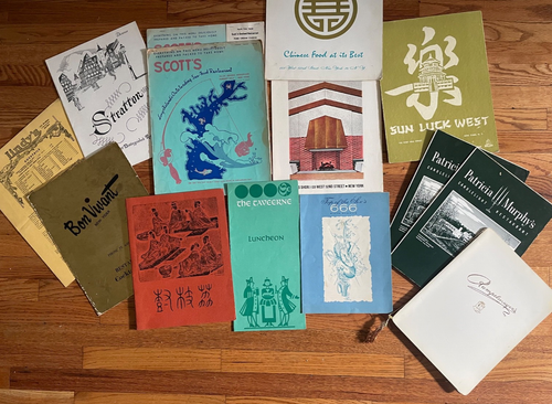 Lot Vintage New York Restaurant Menus-Toots Shor, Top of the 6's, Lindy ...