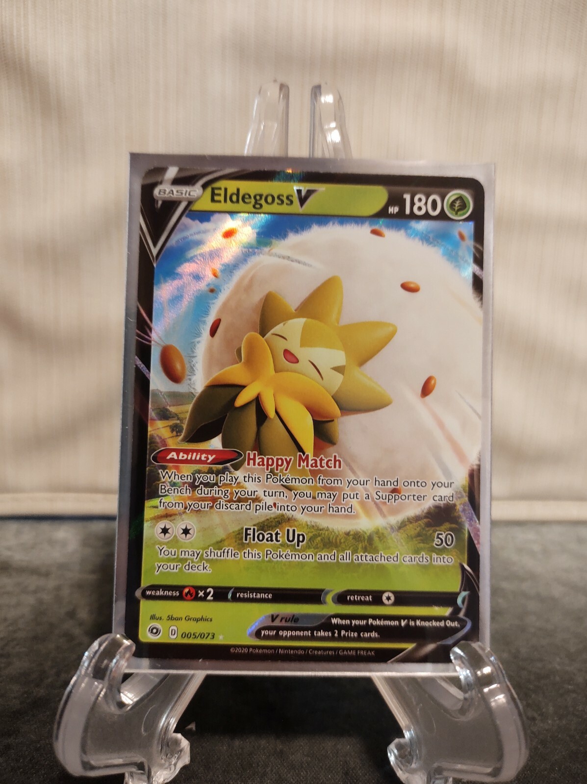 Eldegoss V 005/073 Pokemon TCG Champion's Path Ultra Rare NM | eBay