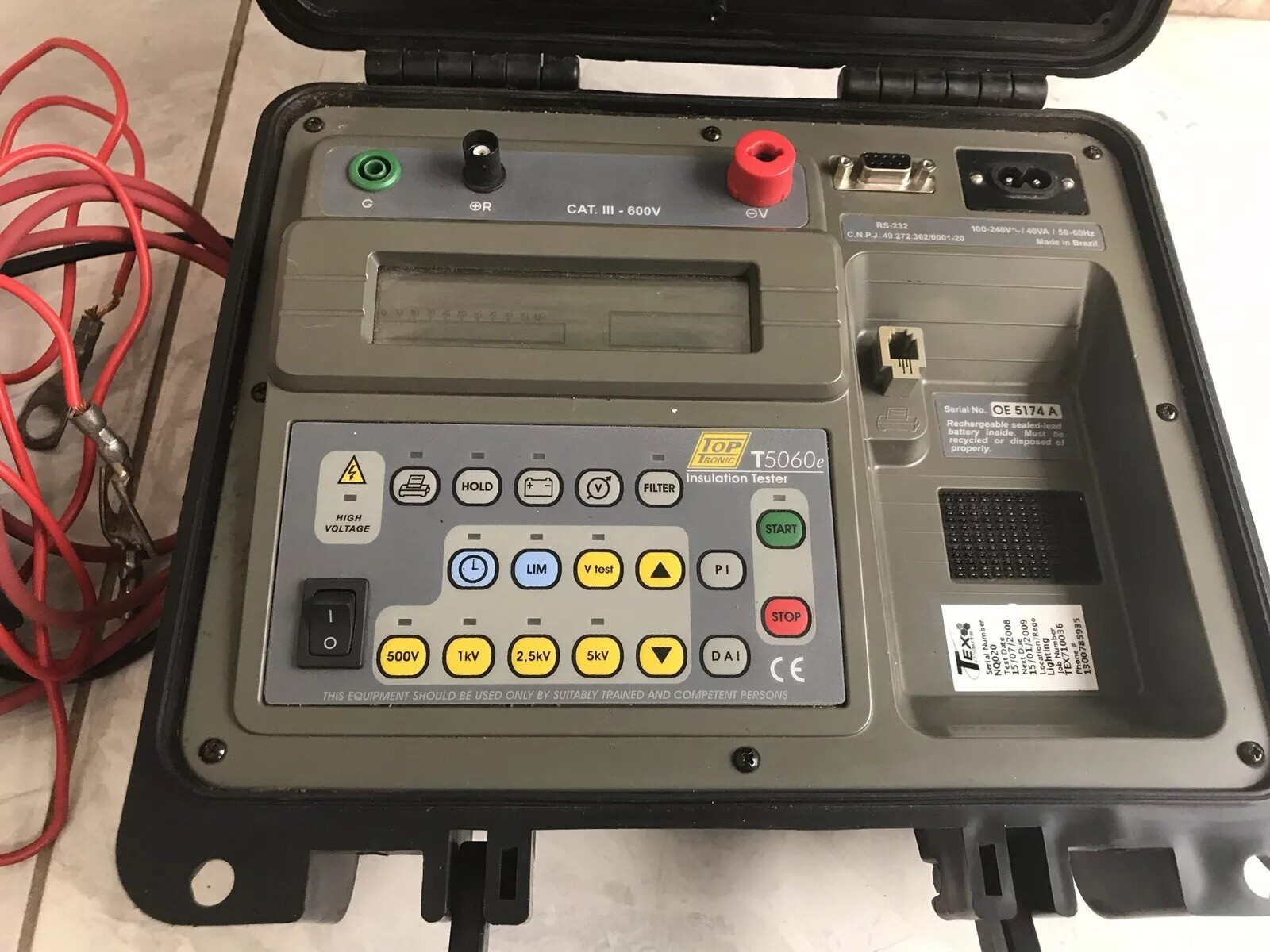 TopTronic T5060e Insulation Tester | eBay UK
