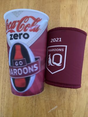 XXXX PRIDE OF QUEENSLAND MAROONS 2021 STUBBY HOLDER, Coca Cola Maroons ...
