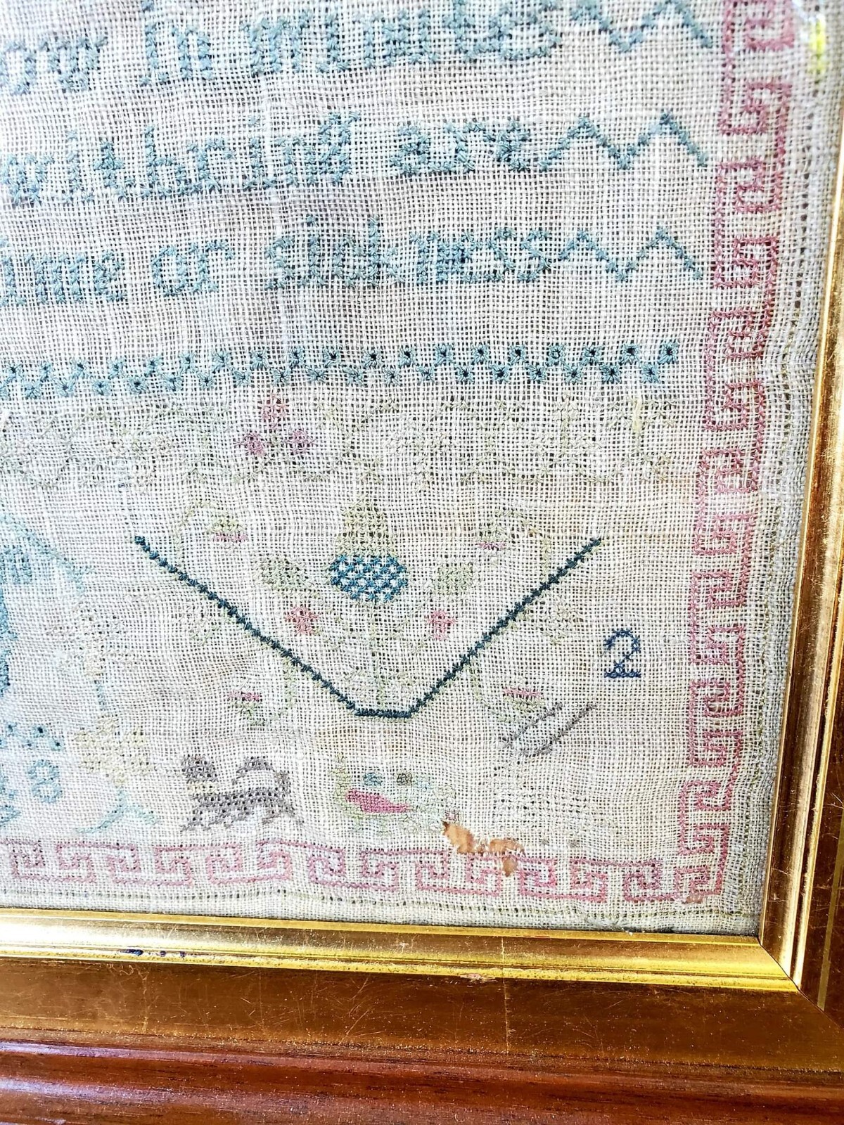 Antique Dated 1817 Needlework Sampler by Sarrah Ann HollandVERY NICE ...