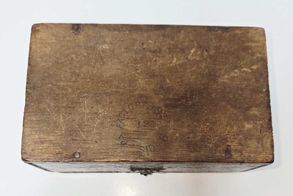 1892 Benjamin Harrison Whitelaw Reid Campaign Wood Hinged Box | eBay