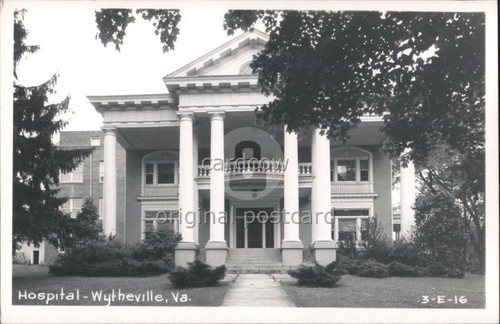 RPPC Hospital,Wytheville,VA Cline 3-E-16 Virginia Real Photo Post Card ...
