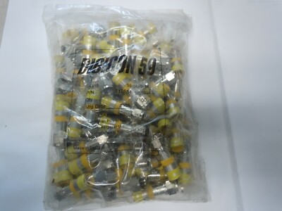 100 Digicon DS59U S-Series RG-59 Connectors Yellow | eBay