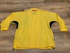 First Down Yellow Windbreaker Jacket Mens XL Raincoat | eBay