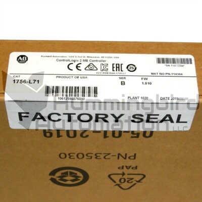 Allen Bradley 1756-L71 /B ControlLogix Processor PLC Surplus SEALED USA ...