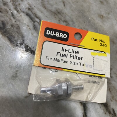 Du-Bro In Line Fuel filter Can Cap Fittings Dubro Inline Fuel Filter ...